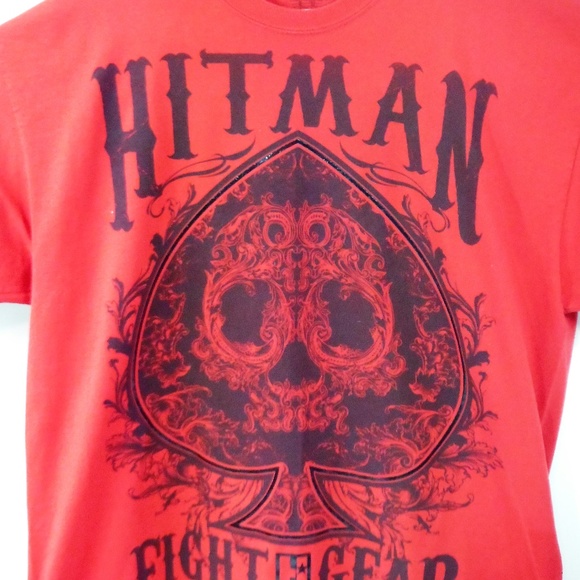 Hitman | Shirts | Mens Hitman Fight Gear Red Graphic Tshirt Xxl | Poshmark